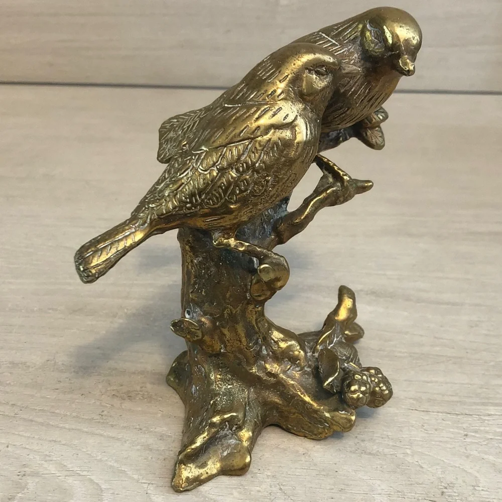 unbranded | Accents | Vintage Mid Century Modern Grandmacore Brass Love ...